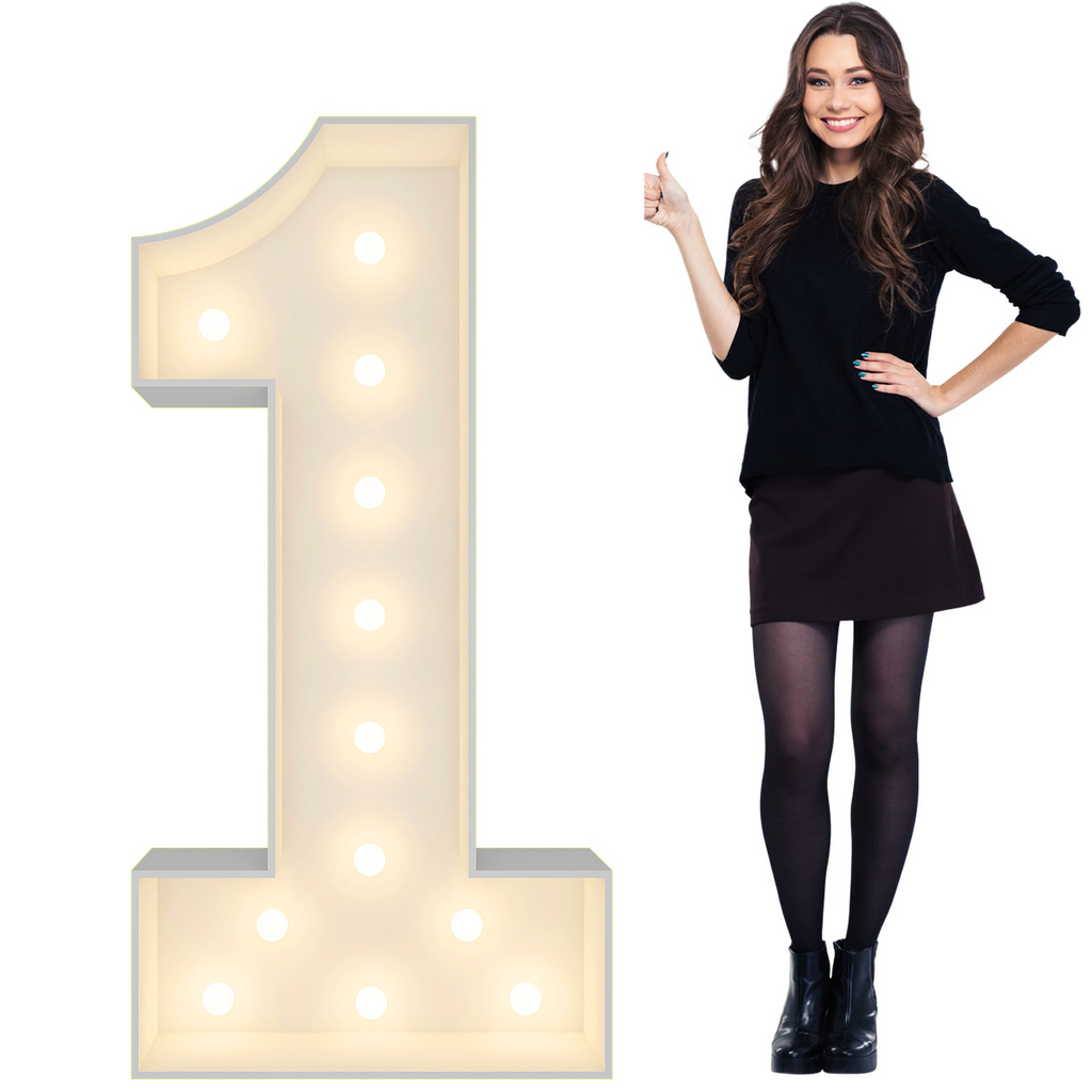 4FT Marquee Light Up Numbers 0-9 DIY Craft Kit – JoyBox Design