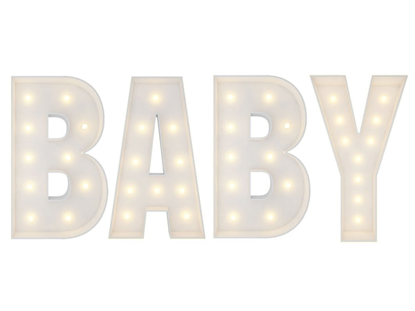BABY Marquee Light Up Letters Baby Shower or Birthday – JoyBox Design