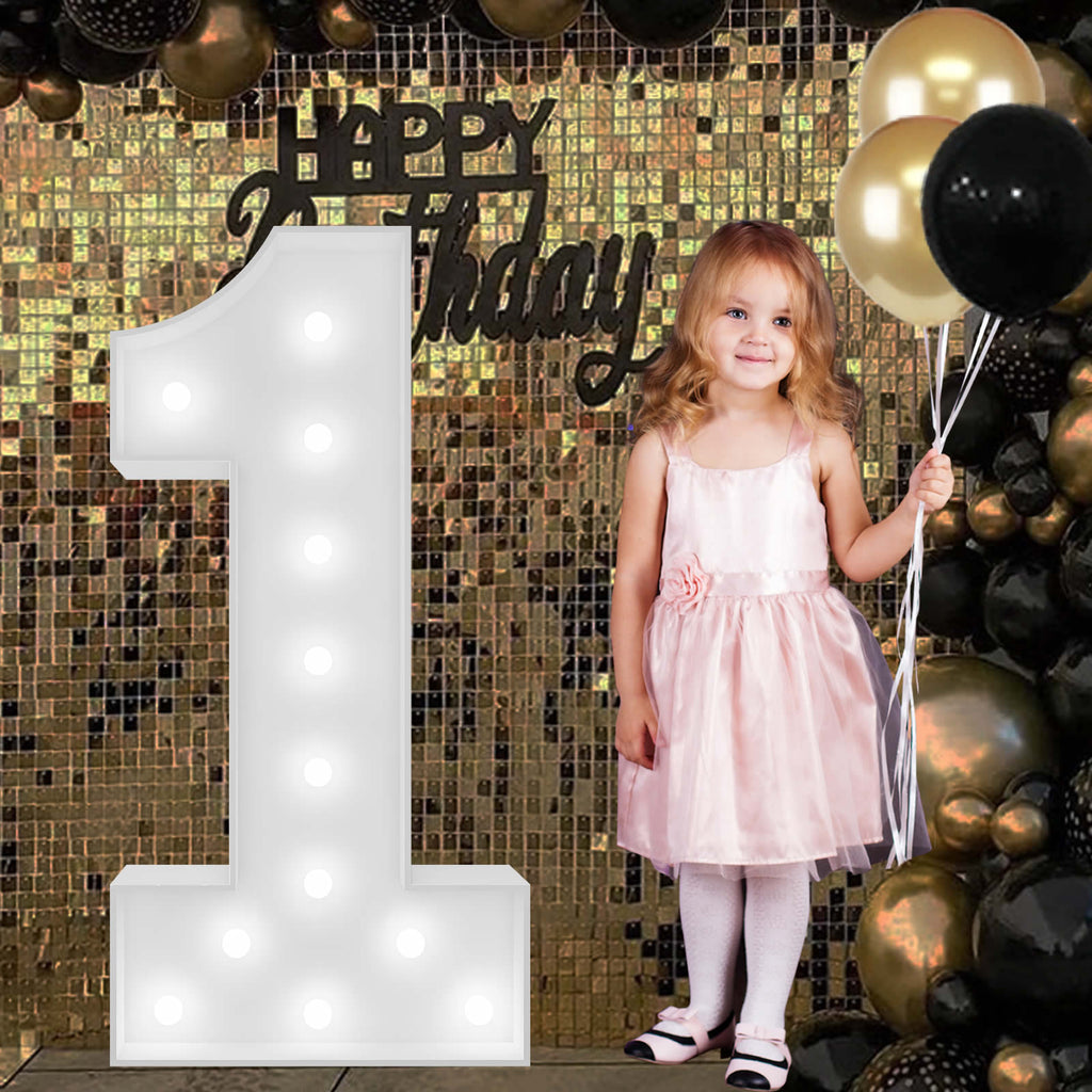4FT Marquee Light Up Numbers 0-9 DIY Craft Kit – JoyBox Design