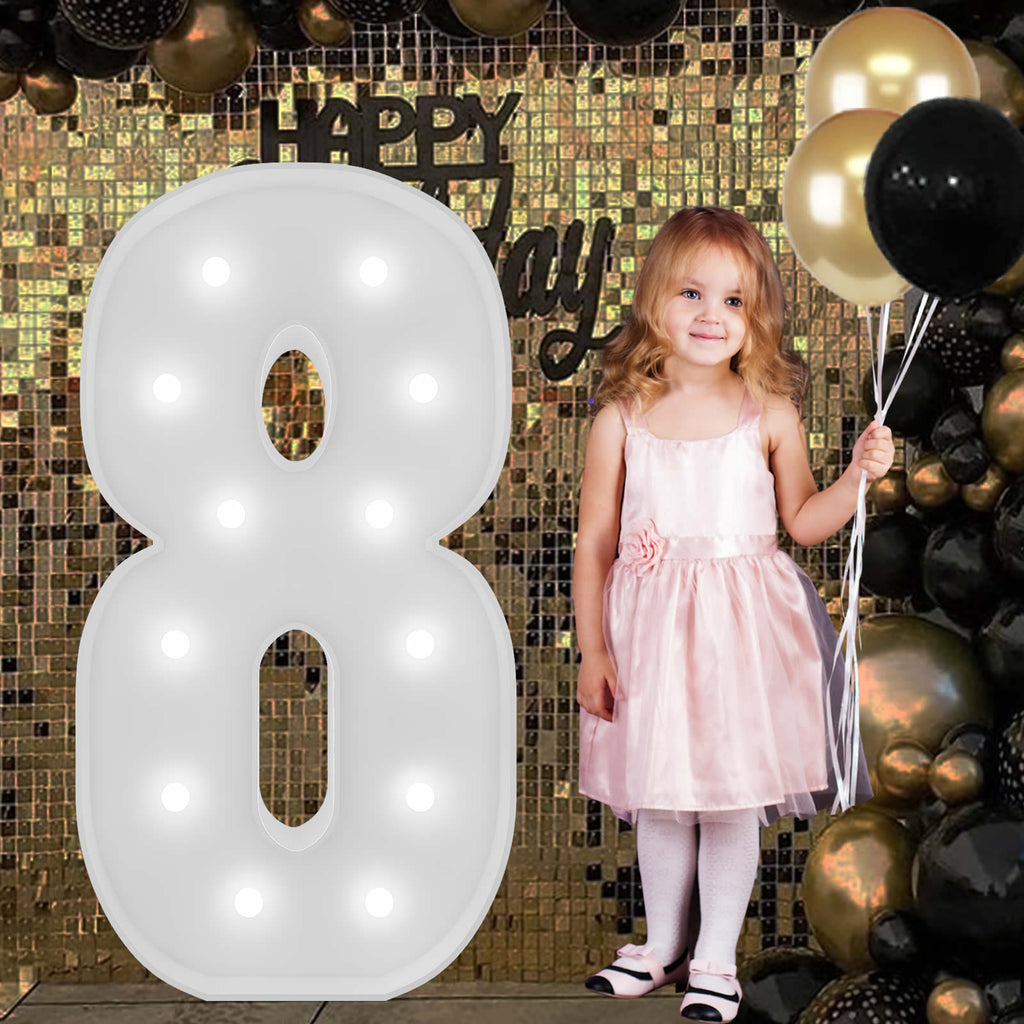 4FT Marquee Light Up Numbers 0-9 DIY Craft Kit – JoyBox Design