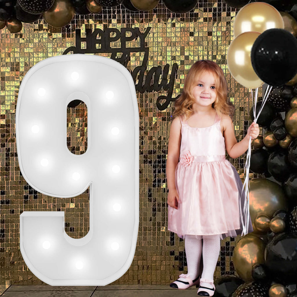 4FT Marquee Light Up Numbers 0-9 DIY Craft Kit – JoyBox Design