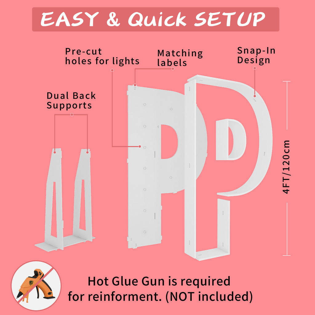 PROM Marquee Light Up Letters Craft Kit for 2025 Graduation – JoyBox Design