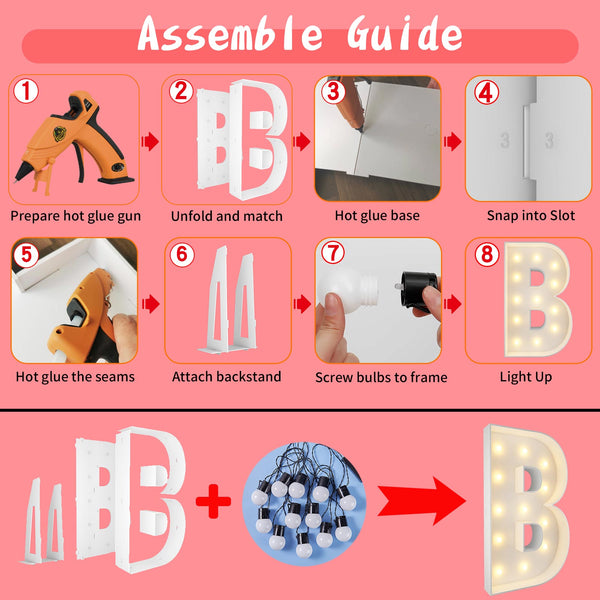 BABY Marquee Light Up Letters Baby Shower or Birthday – JoyBox Design