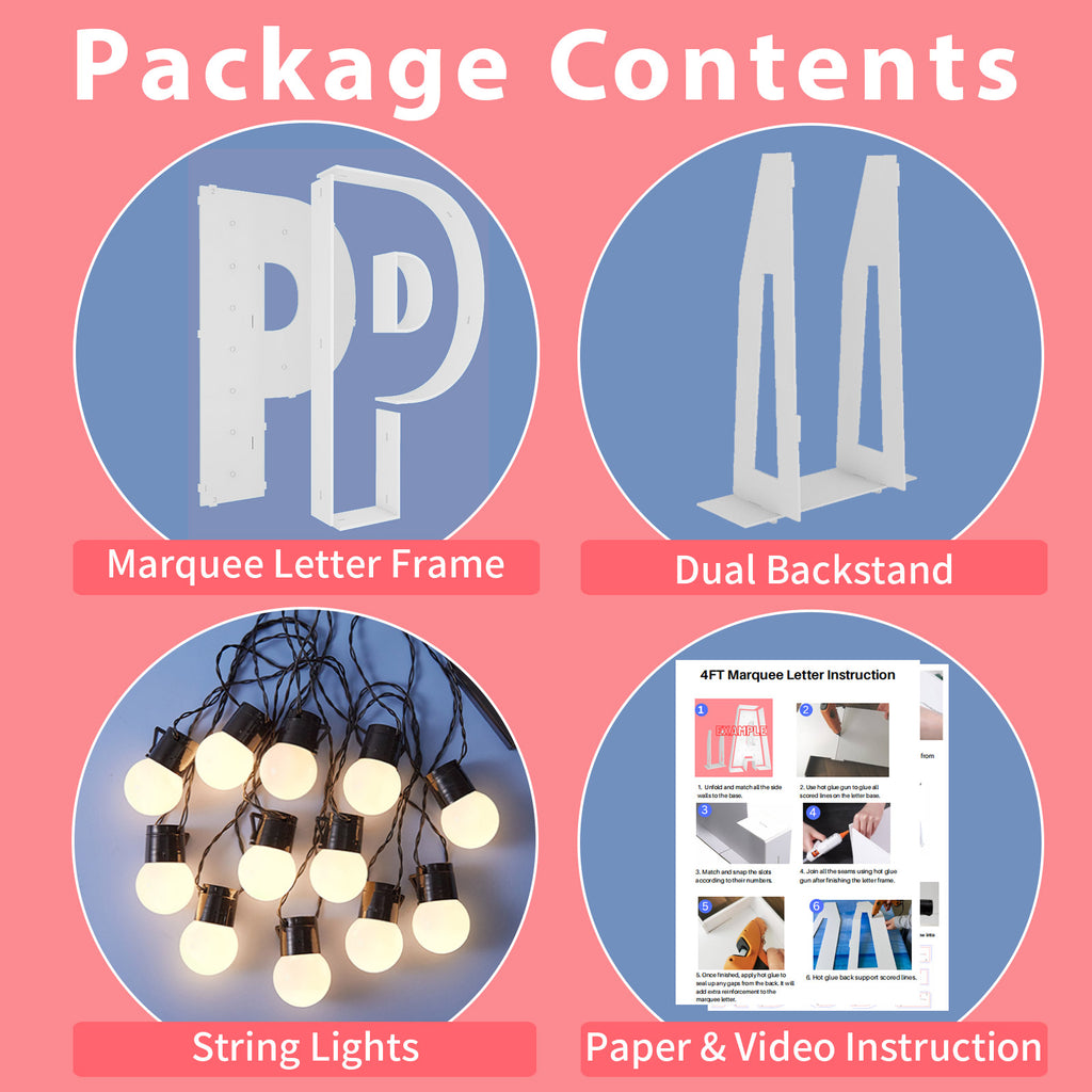 PROM Marquee Light Up Letters Craft Kit for 2025 Graduation – JoyBox Design