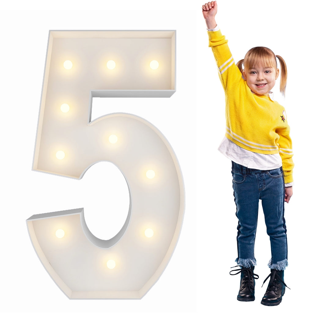 3FT Marquee Light Up Number 0-9 DIY Craft Kit – JoyBox Design