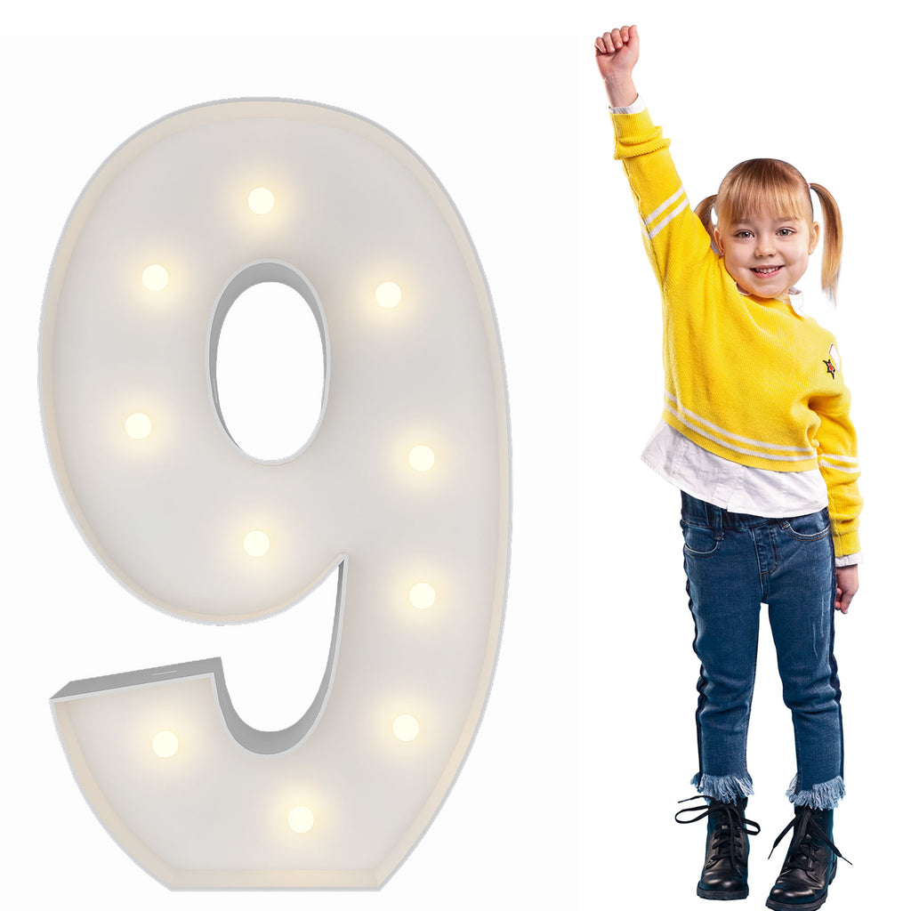 3FT Marquee Light Up Number 0-9 DIY Craft Kit – JoyBox Design